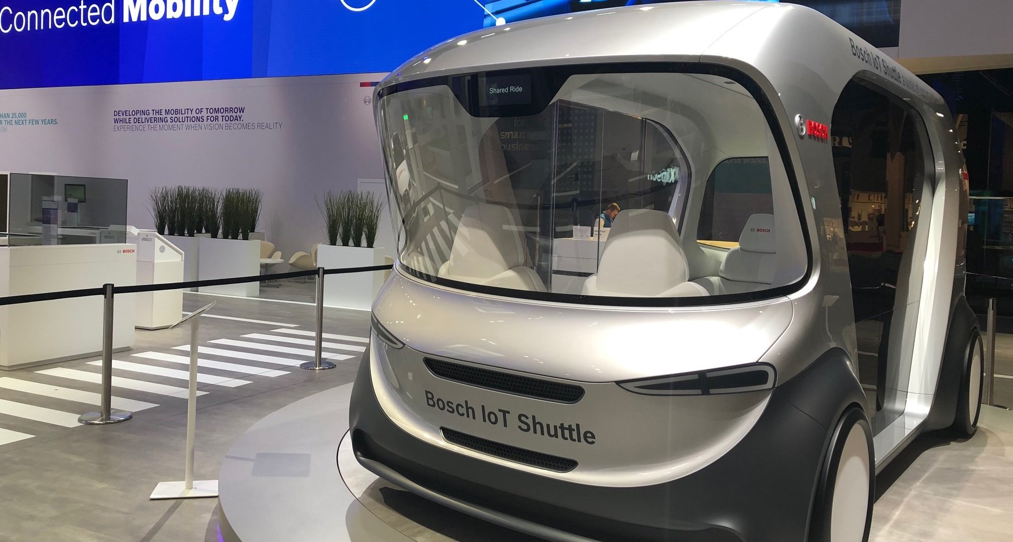 Bosch Brings Self-Driving Shuttle Pod at CES 2019