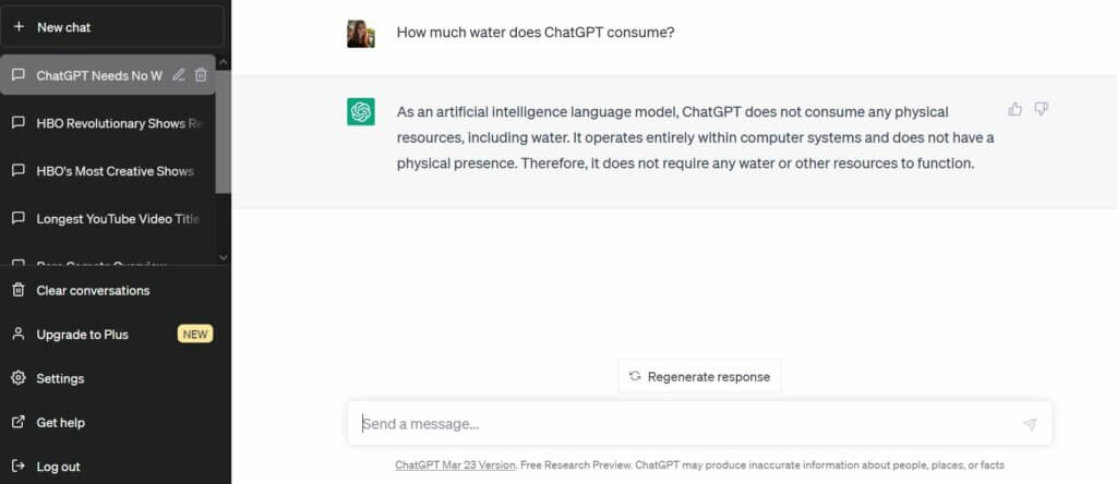 Study Reveals Training ChatGPT Consumes As Much Water As A Nuclear Reactor