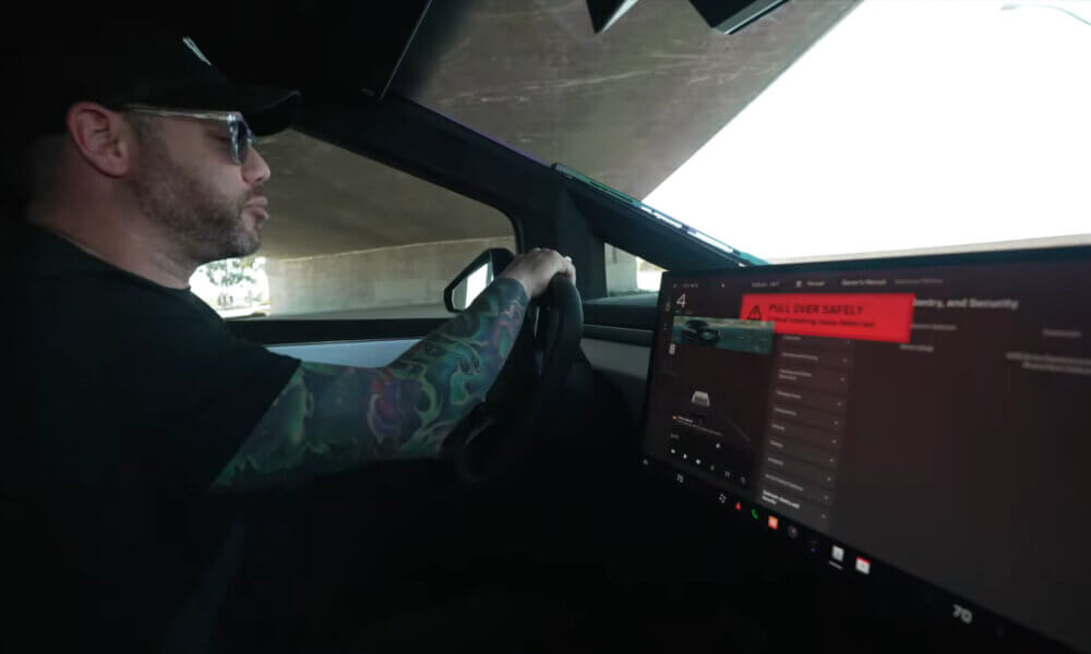 Youtuber’s New Tesla Cybertruck Had 5 Critical Failures In First 40 Miles